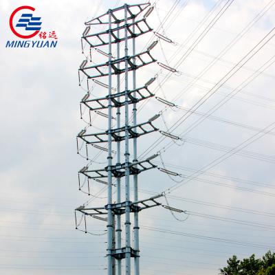 China Double Circuit Design High Tension Wire Tower 33kv for sale