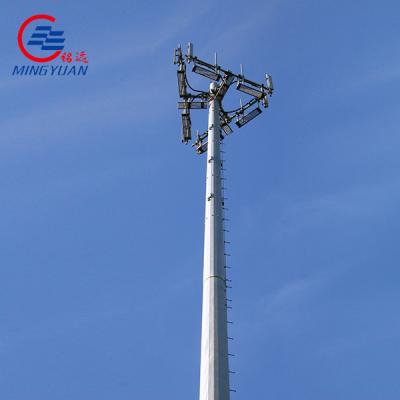 China 30m Galvanized Telecom Antenna Mast Cell Tower for sale