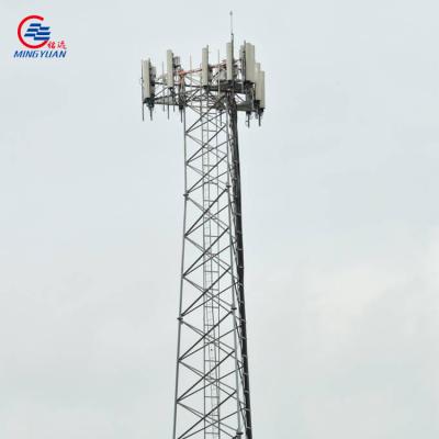 China Q355b Angle Lattice Steel Tower Galvanized 4 Legged With Fall Arrest Lightning System for sale