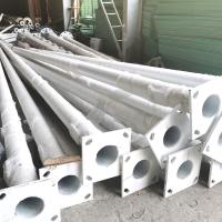 China Conical Tapered CCTV Steel Pole Hot Dip Galvanized 10m Security Camera for sale