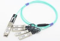 China 40G QSFP+ to 4x 10G SFP+ Active Optical Cable AOC 100m OM3 MMF for sale