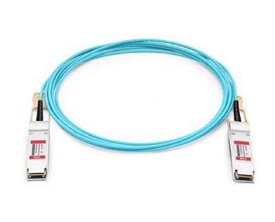 China 100G QSFP28 Active Optical Cable AOC 100m OM4 Low Power 2.5W for sale