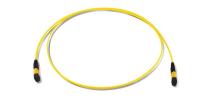 China LSZH Jacket 12 Fibers MPO MTP Trunk Cable 3.0mm Yellow for 40G 100G Networks for sale