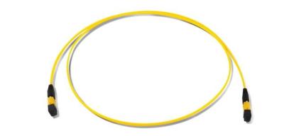 China LSZH Jacket 12 Fibers MPO MTP Trunk Cable 3.0mm Yellow for 40G 100G Networks for sale