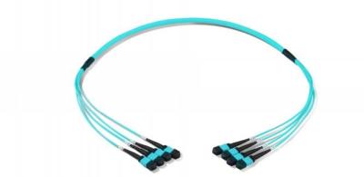 China LSZH Type 48 Fibers MPO MTP  Trunk Cable Multi Mode Customized for sale
