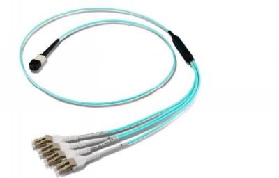China MPO MTP Harness Cable 8 Cores 12 Cores Multimode High Speed Fiber Optic for sale