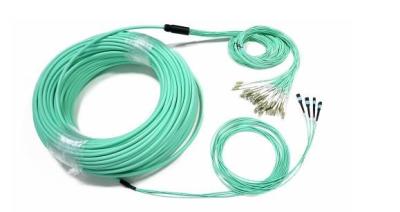China Fiber Optic MTP MPO Harness Cable 48 Cores Single Mode Multimode LSZH for sale