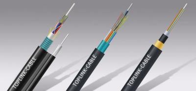 China Outdoor Loose Tube Fiber Optic Cable 2 to 144 Fibers PE Sheath Duct Aerial for sale