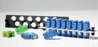 China Low Insertion Loss Fiber Optic Adapter 0.2dB for Singlemode and Multimode Cables for sale