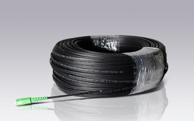 China Black SC To APC Connector FTTH Drop Cable Patch Cord Low insertion loss for sale