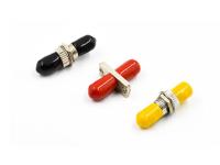 China All Threaded ST Fiber Optic Adapter ST Bulkhead Connector Zirconia Sleeve Single Mode for sale