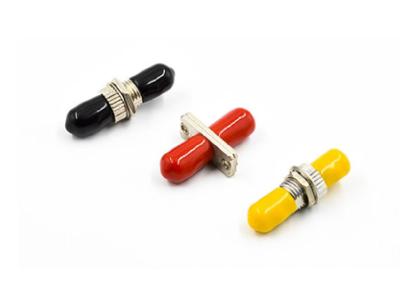 China All Threaded ST Fiber Optic Adapter ST Bulkhead Connector Zirconia Sleeve Single Mode for sale