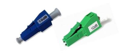 China LC Optical Attenuator Low Return Loss Fiber Attenuator 1310nm 1550nm ROHS for sale