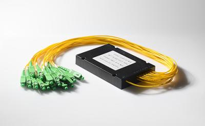 China 1x16 Optical Splitter ABS Box Fiber Optic PLC Splitter SC APC 1260-1650nm for sale