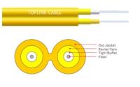 China GJSJBV Duplex 8-Type Tight Buffered Fiber Optic Cable For Indoor for sale