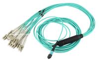 China Low Loss MTP MPO Patchcord Fiber Harness 12F 24F 48F 72F Custom for sale