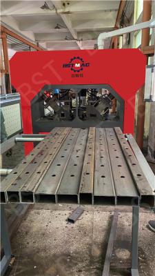 China 6000mm CNC Tube Punching Machine For Punching 2 Holes 0-4mm Thickness for sale
