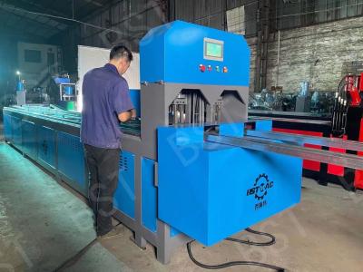 China Metal 125mm Oil Cylinder Hydraulic Tube Punching Machine 25t Pressure for sale