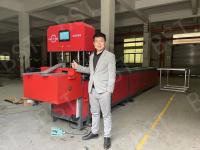 China 100Kn Automatic Hole Punch Machine Hydraulic Round Tube Punching Machine for sale