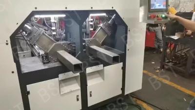 China 4mm SS Square Tube Punching Machine 6000mm Hydraulic Pipe Punching Machine for sale