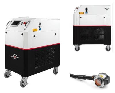 China Manual Auto Fiber Laser Cleaning Machine 220V 1064nm Paint Oil Coating for sale