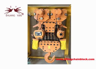 China 32T/70400lb Electric Chain Hoist With Beam Trolley For Workshop for sale