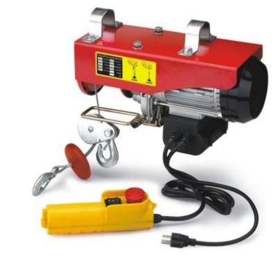 China Black Mini Electric Hoist Light Duty Double Hook Energy Saving for sale