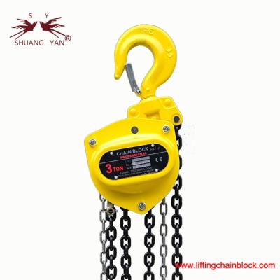 China Effortless Lifting Chain Pulley Block Hoist for Heavy Duty Lifting Operations 3 Ton / 29.4kN for sale