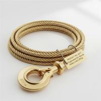 China Gold Galvanized With Bent Tie Down Hook Crane Lifting Slings Product No 0077 Wire Rope Slings Engineered for and Secure Heavy Load Lifting for sale