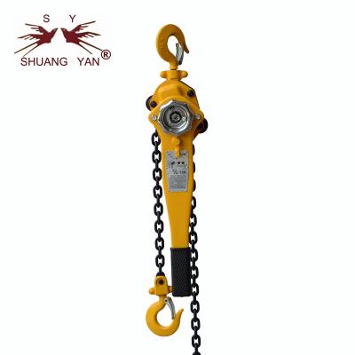 China 0.75T 1.5M Lever Chain Block G80 Grade Customized Color Manual Lift Speed for sale