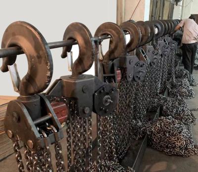 China Manual Lifting Chain Block/Hoist HSZ-CA 20T 3m-12m Height For Building Construction Mining Warehouse, etc for sale