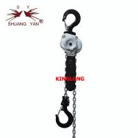 China 0.25 Ton Double Ratchet Pawl Aluminum Lever Chain Hoist With Tool Bag for sale