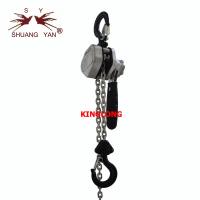 China 0.5 Ton Aluminum Lever Chain Block With Double Ratchet Pawl 1.5M 3M for sale