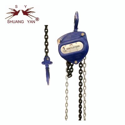 China G80 1 Ton CE Elephant 3m Lifting Chain Pulley Block HSZ-CB for sale