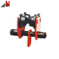 China Industrial Manual Push Geared I Beam Trolley For Lifting Chain Block for sale