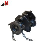 China 1 Ton Crane Lifting Monorail Push Beam Trolley With Hand Chain for sale