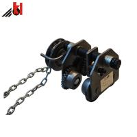 China 1 Ton Crane Lifting Monorail Push Beam Trolley With Hand Chain for sale