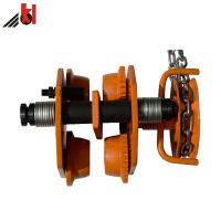 China 1 Ton Crane Lifting Monorail Push Beam Trolley With Hand Chain for sale
