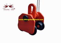 China 20 Ton Travelling Lifting Beam Trolley Manual Girder Chain With 4 Gliding Wheel Rollers for sale