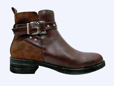 China Lady PU Boots/Laces Up/PVC durable Outsole for sale