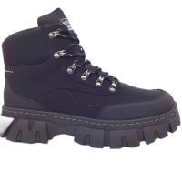 China Men's High Top Chunky Sole Work Boots Non-Slip Outdoor Ankle Boots for sale