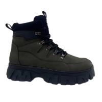 China Men's High Top Chunky Sole Work Boots Non-Slip Outdoor Ankle Boots for sale