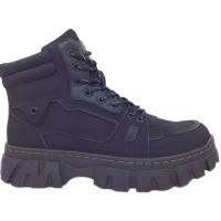 China Men's High Top Chunky Sole Work Boots Non-Slip Outdoor Ankle Boots for sale