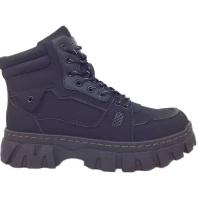 China Men's High Top Chunky Sole Work Boots Non-Slip Outdoor Ankle Boots for sale