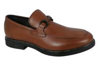 China Men's Leather Loafers, Casual Slip-on Dress Shoes with Buckle Detail for sale