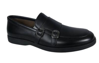 China Men's Leather Loafers, Casual Shoes with Buckle Detail for sale