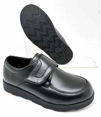 China Kids' Black Leather School Shoes for sale