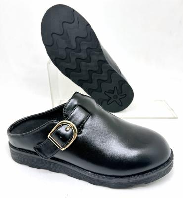 China Kids' Black Leather Lace-Up School Shoes for sale