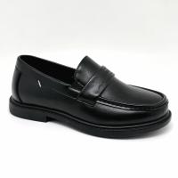 China Kids' Black Leather Shoes for sale