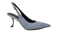 China Patent Cow Suede Lace-Up Slingback Pumps Women Pointed Toe Thin Kitten Heel Sandals Party Dress Heels for sale